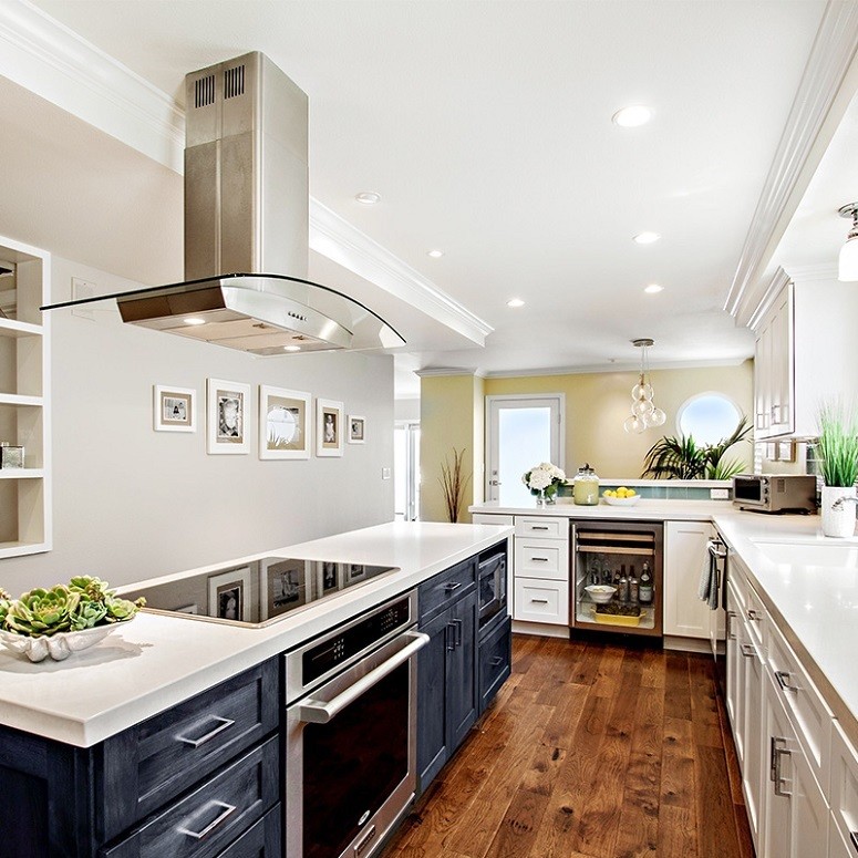 Custom Shaker Kitchen Cabinet Beveled Edge Shaker Style Kitchen Units ...