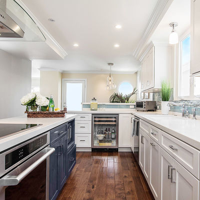 Custom Shaker Kitchen Cabinet Beveled Edge Shaker Style Kitchen Units ...